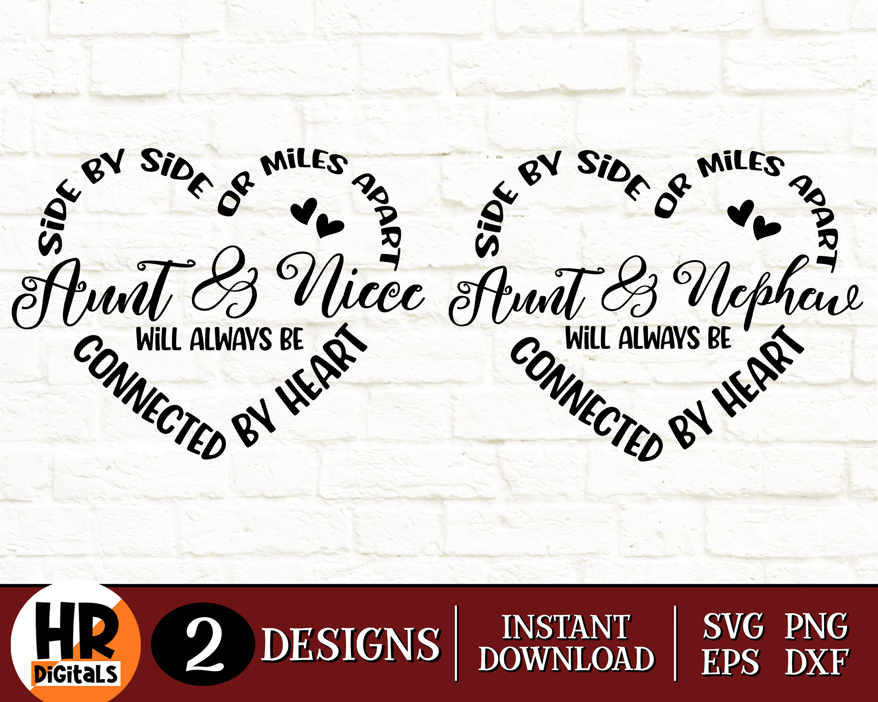 Side by Side or Miles Apart Aunt Niece Nephew Will Always Be - Etsy