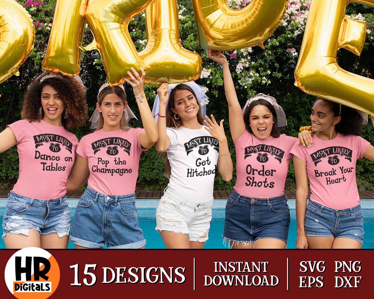 Funny Girls Weekend Party SVG Bundle Most Likely To Besties - Etsy