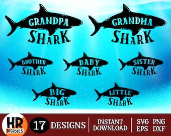 Shark Family Bundle - Etsy