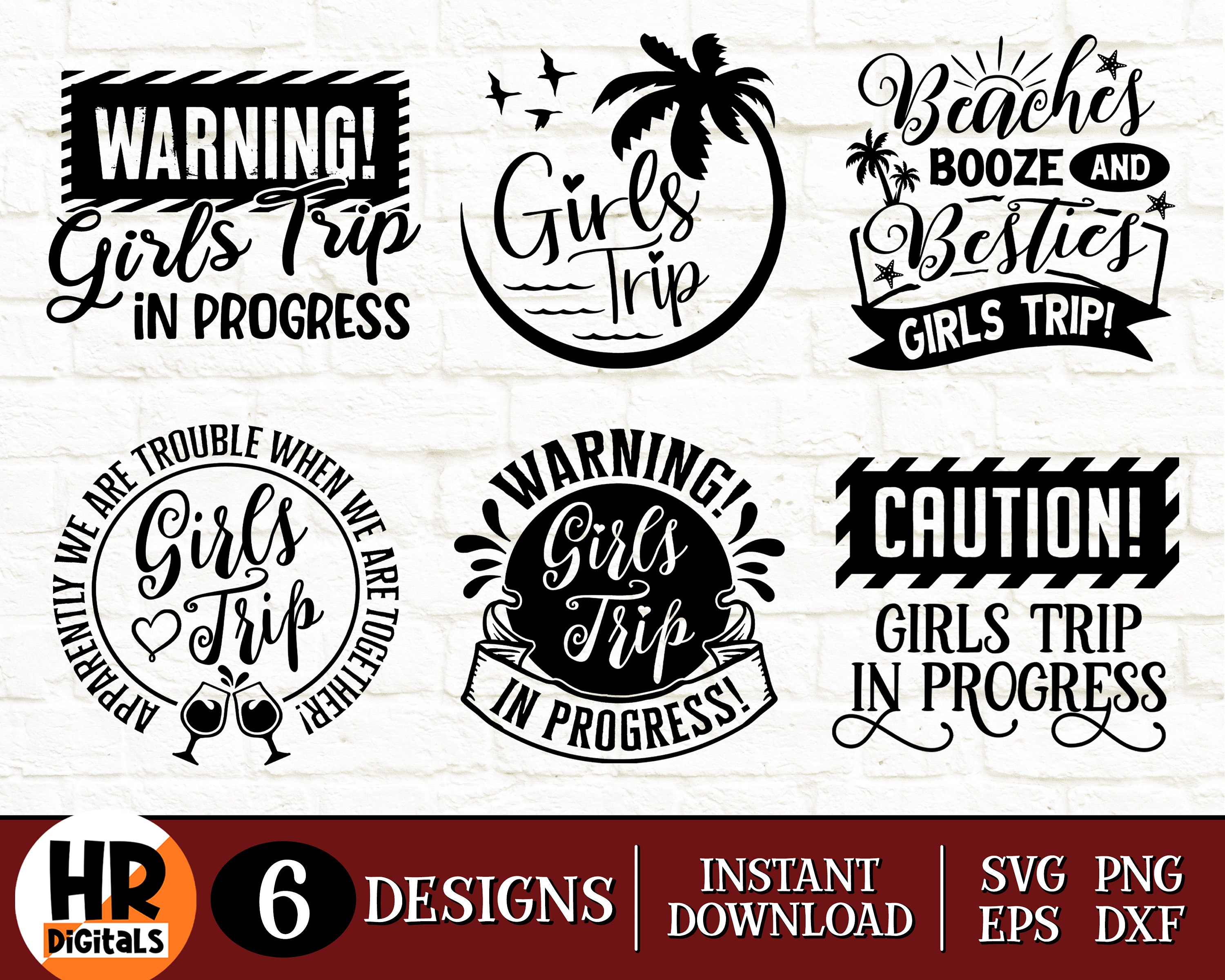 Girls Trip SVG Bundle, Girls Vacation, Besties Holiday, Girls Weekend ...