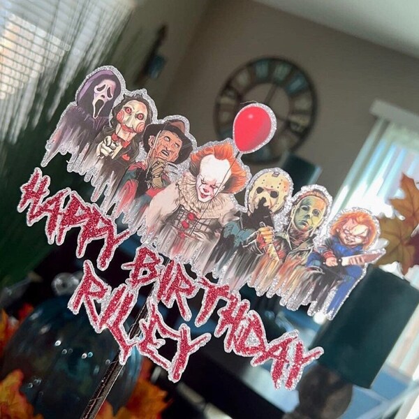 Horror Characters Cake Topper - Etsy