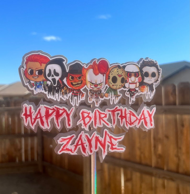 Baby/kids Friends Horror Characters Cake Topper Pennywise - Etsy