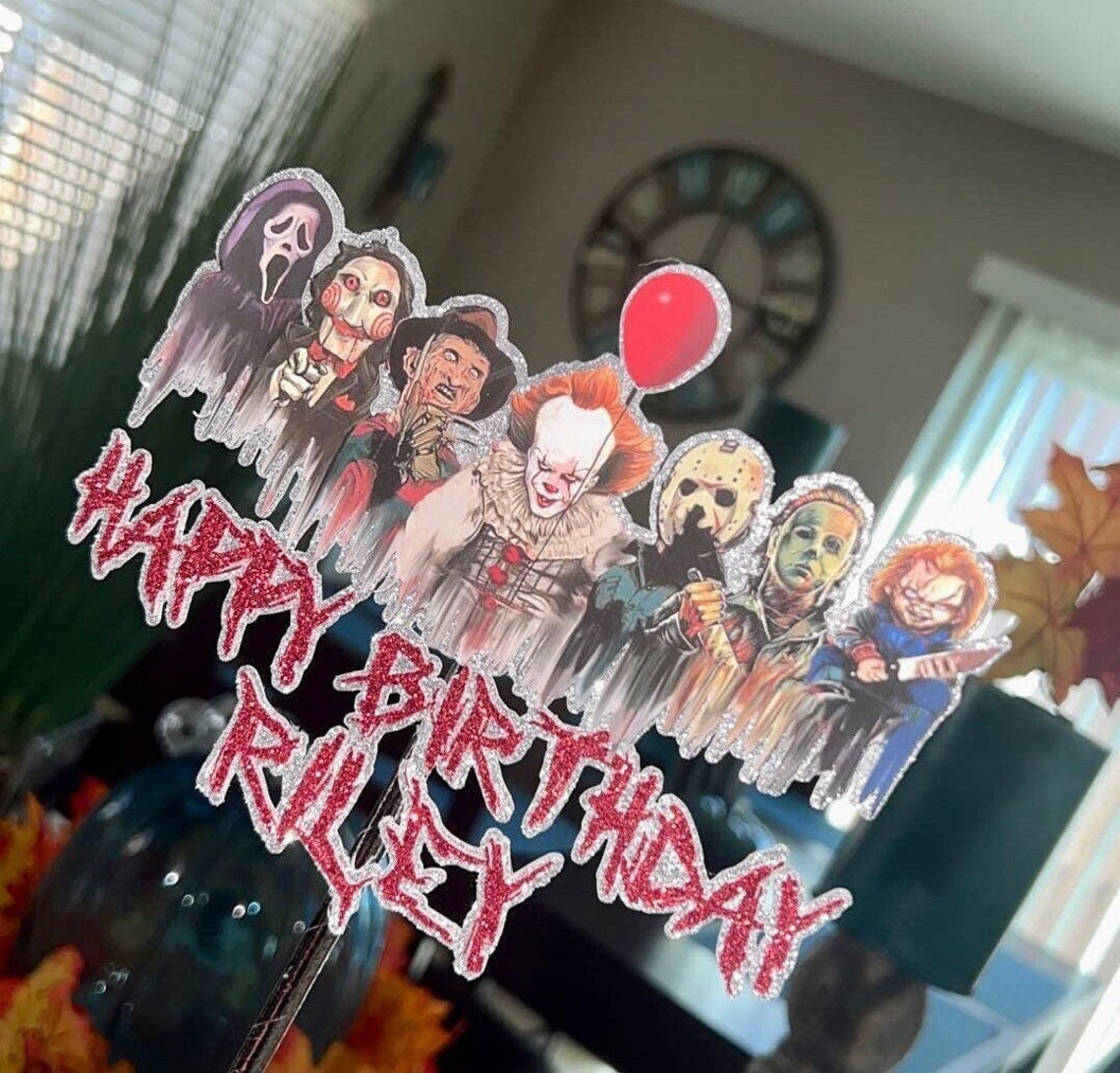 Friends Horror Characters Cake Topper Pennywise Cake Topper - Etsy