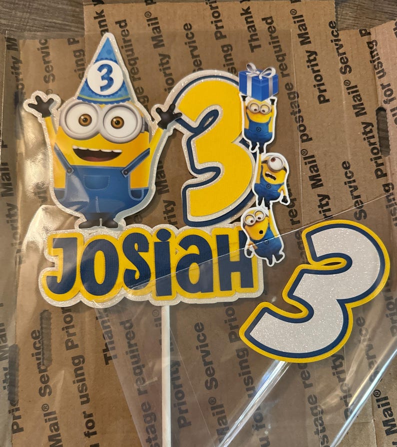 Minion Cake Topper - Etsy