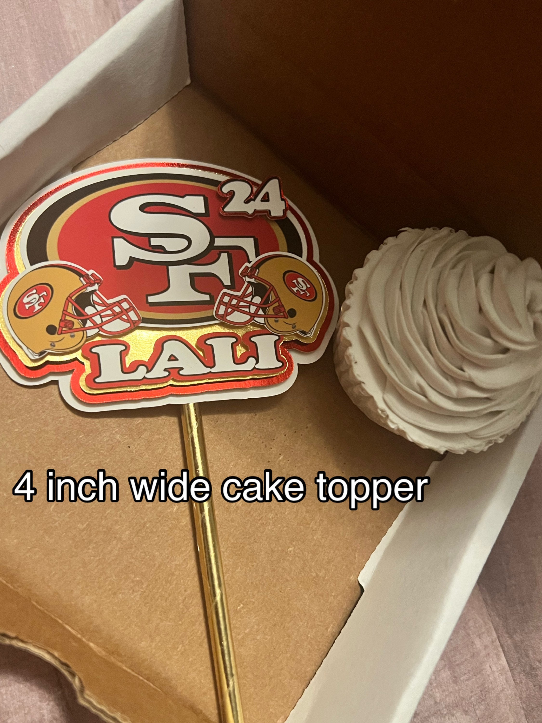 San Francisco 49ers Cake Topper San Francisco 49ers Birthday - Etsy