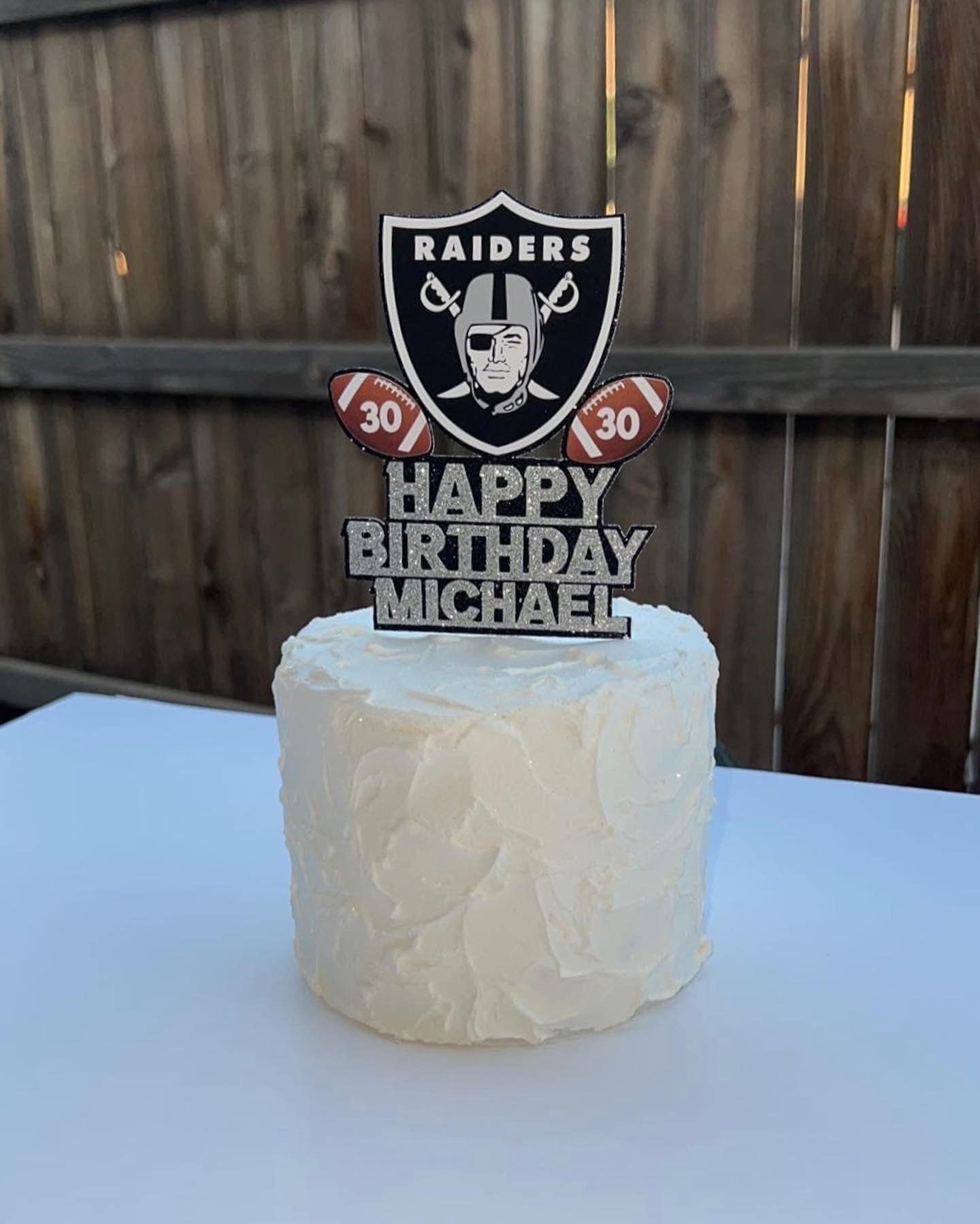 Happy Birthday Raiders Cake