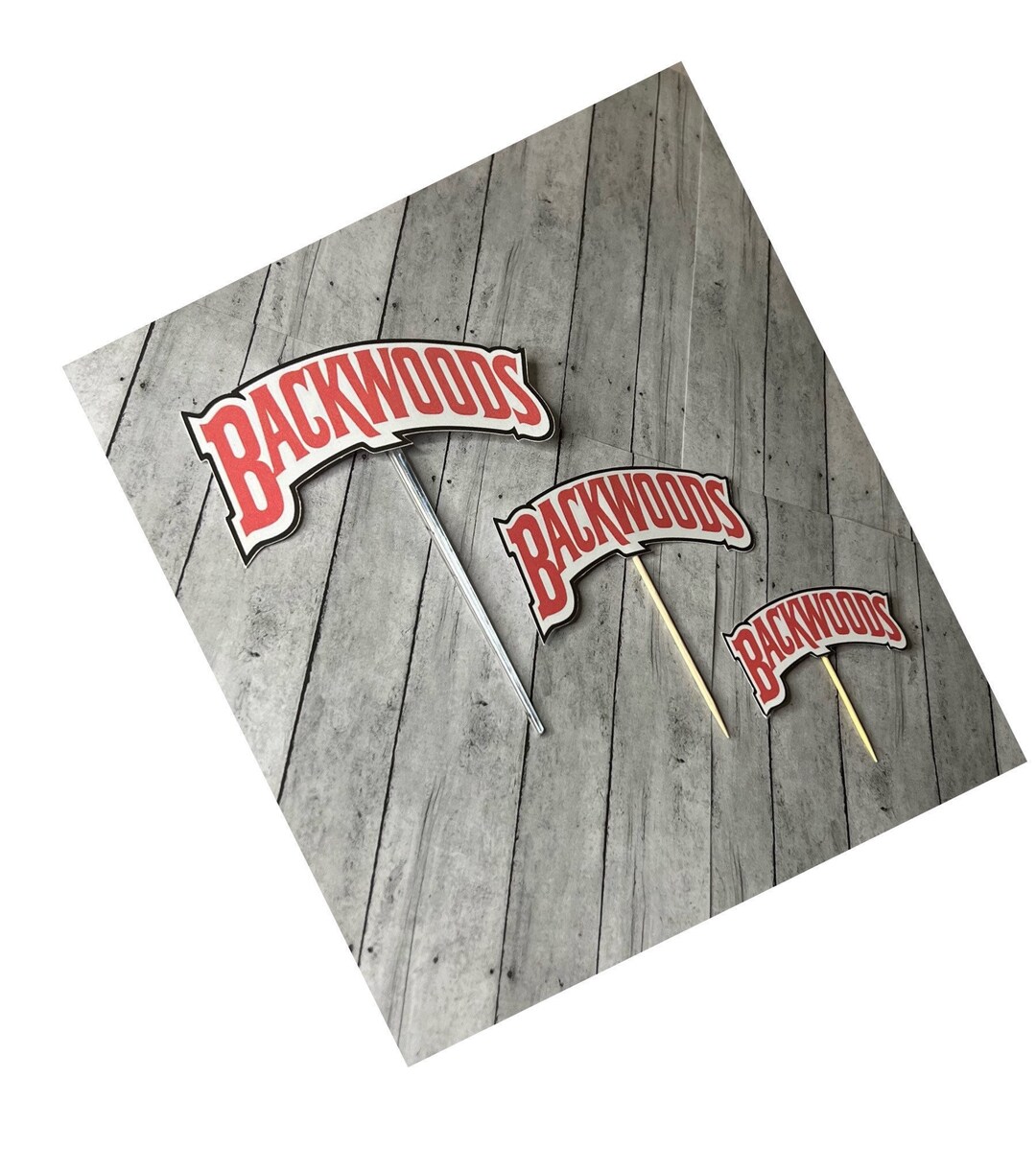 Backwoods Cake/cupcake Topper. 3 Sizes to Choose From, Sets of ...