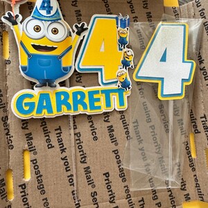 Minion Cake Topper - Etsy