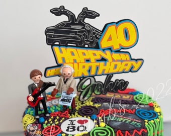 Back to the Future Cake Topper - Etsy UK