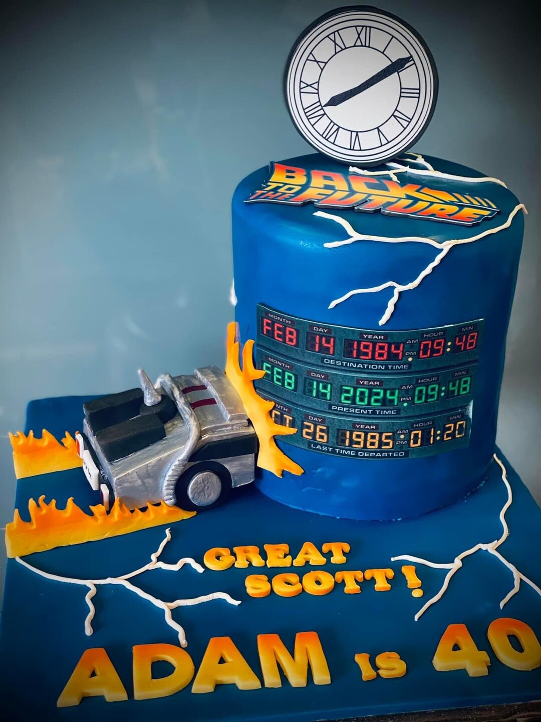 Personalised Time Travel Edible Image. Present / Future / Past Dates ...