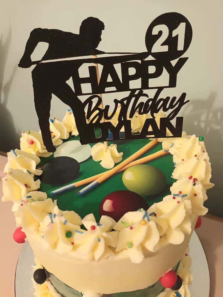 Snooker Theme Cake - Etsy UK