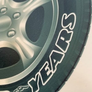 Personalised Tyre Edible Cake Topper. Edible Tyre / Wheel Cake Toppers ...