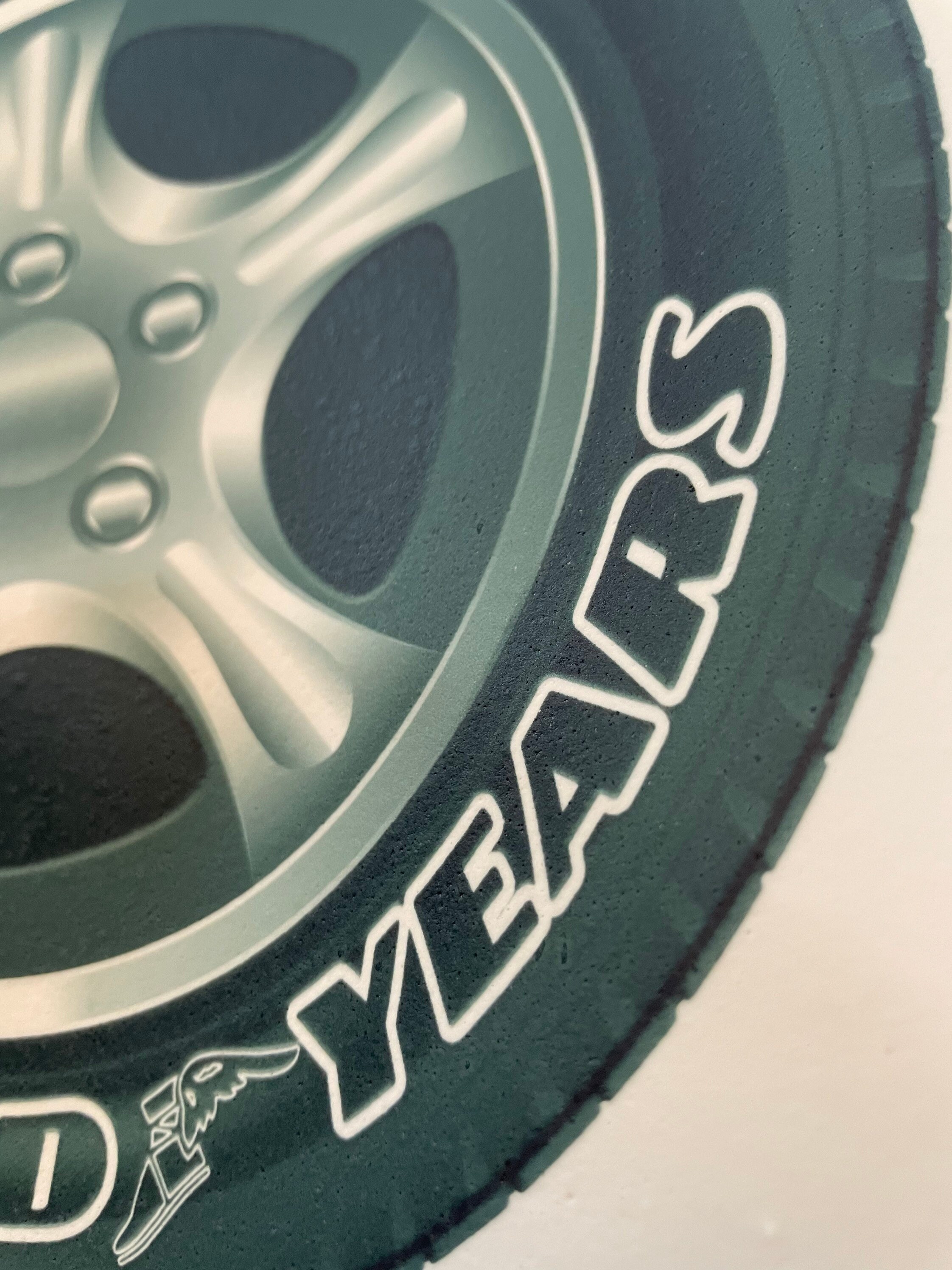 Personalised Tyre Edible Cake Topper. Edible Tyre / Wheel Cake Toppers ...