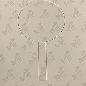 Blank Acrylic Cake Toppers / Paddles / Signs. Craft Blanks. 6 Inch ...