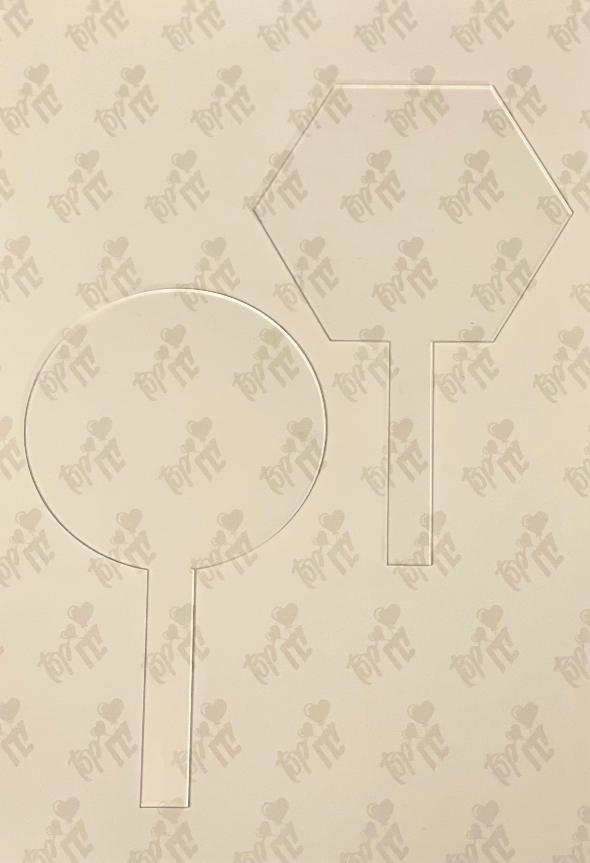 Blank Acrylic Cake Toppers / Paddles / Signs. Craft Blanks. 6 - Etsy UK