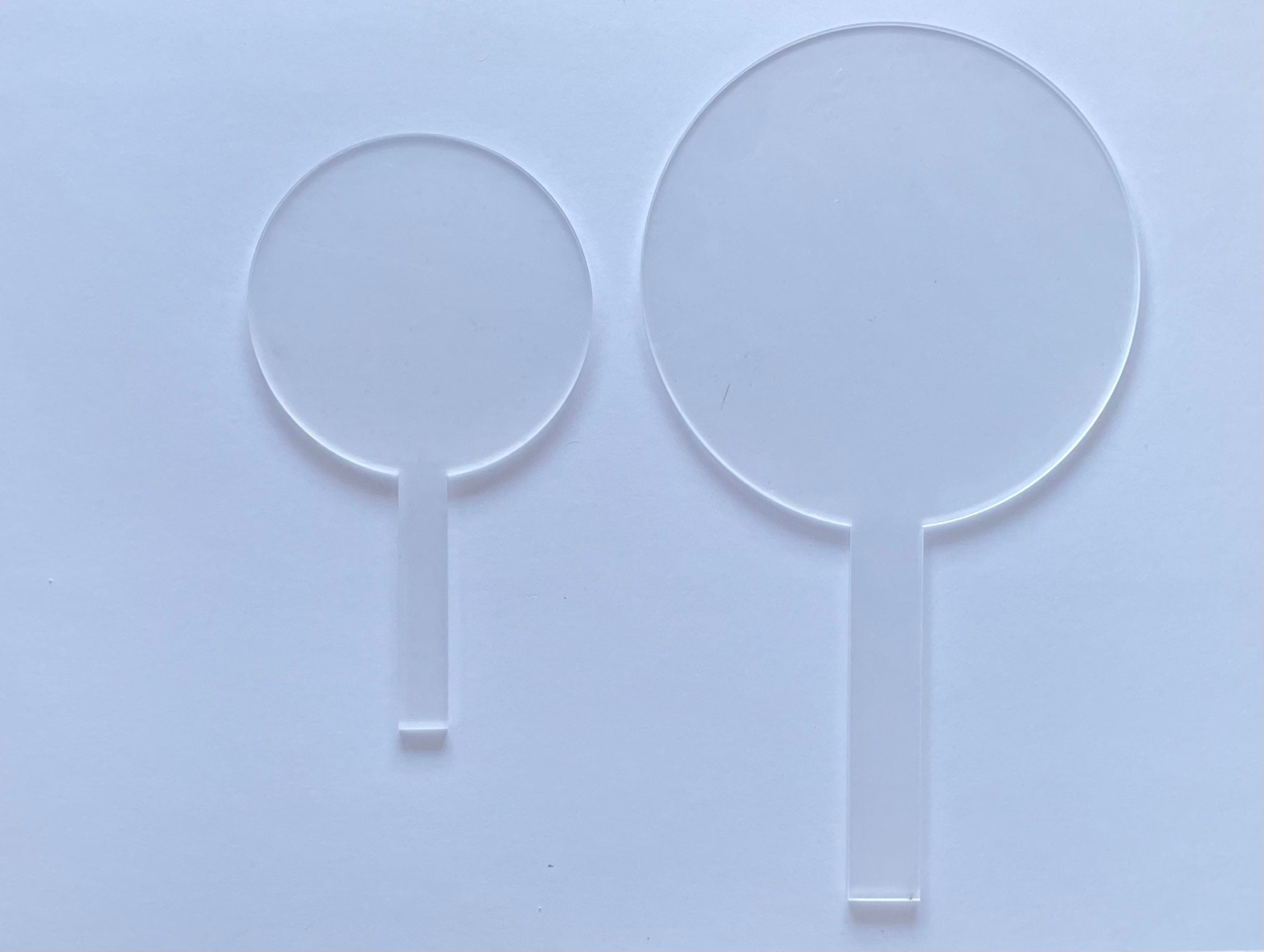 Blank Acrylic Cake Toppers / Paddles / Signs. Craft Blanks. 6 - Etsy UK