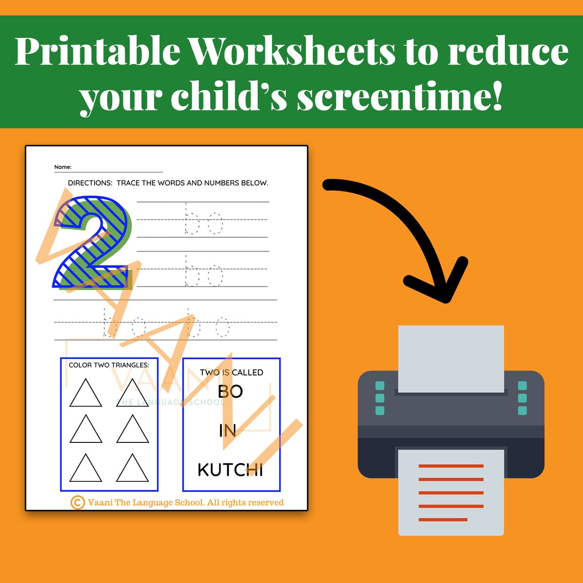 Kutchi Printable Worksheet - Learn Kutchi Through English - Vocabulary ...