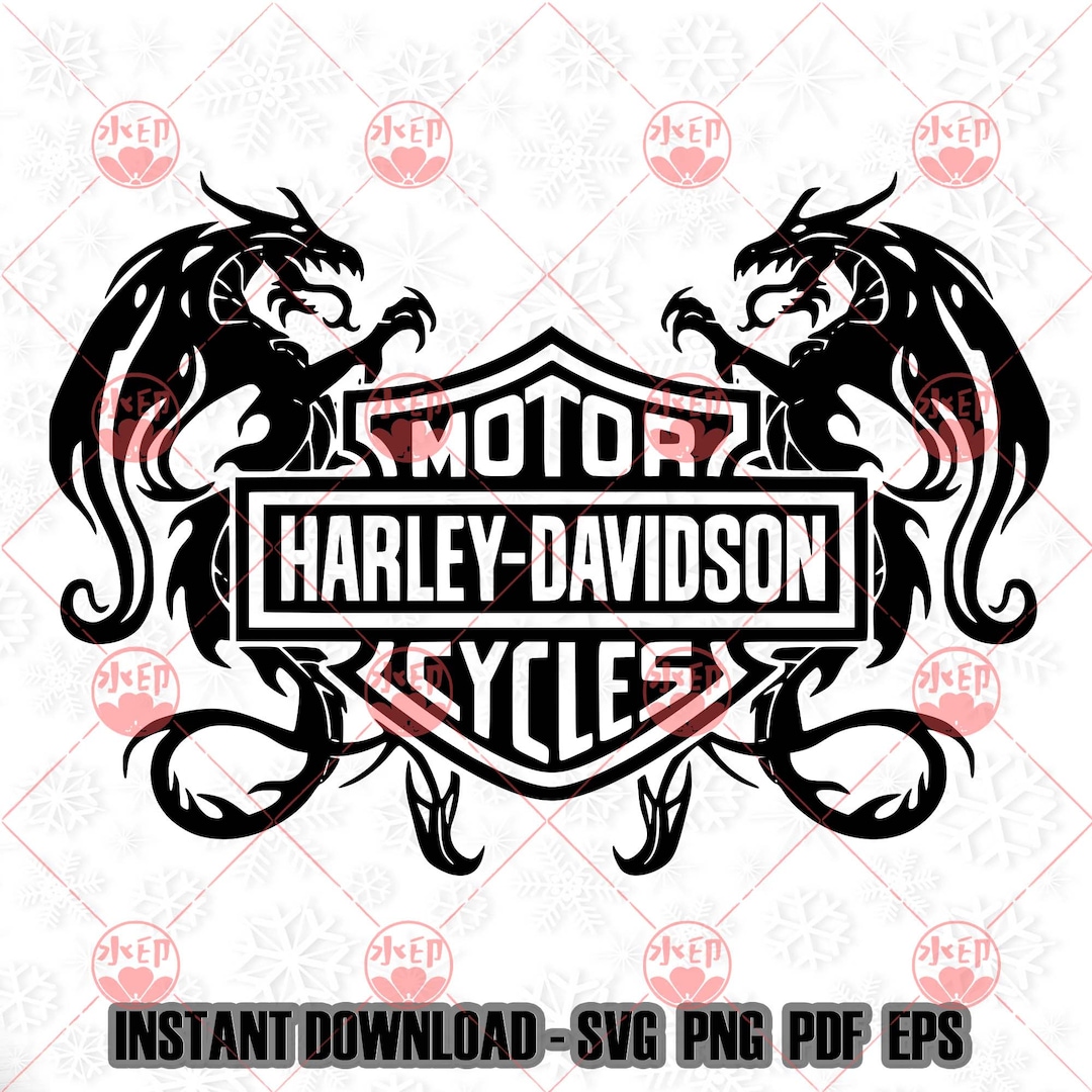 Harley Davidson Dragon Logo Archivo svg digital, imágenes prediseñadas ...