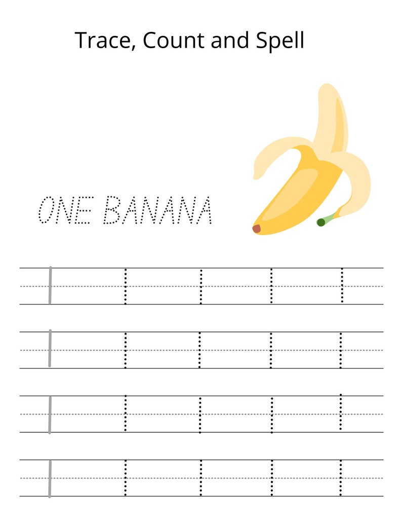 Number Tracing Worksheets / Pre-schoolers & Kindergarten/ Math ...