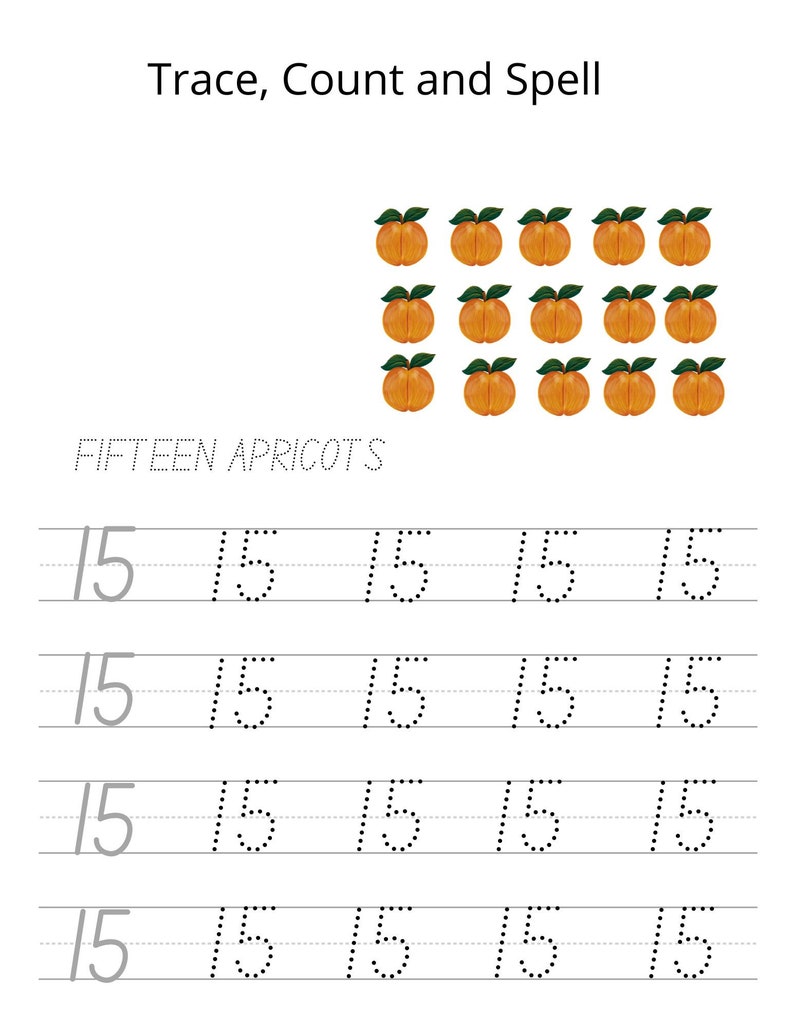 Number Tracing Worksheets / Pre-schoolers & Kindergarten/ Math ...