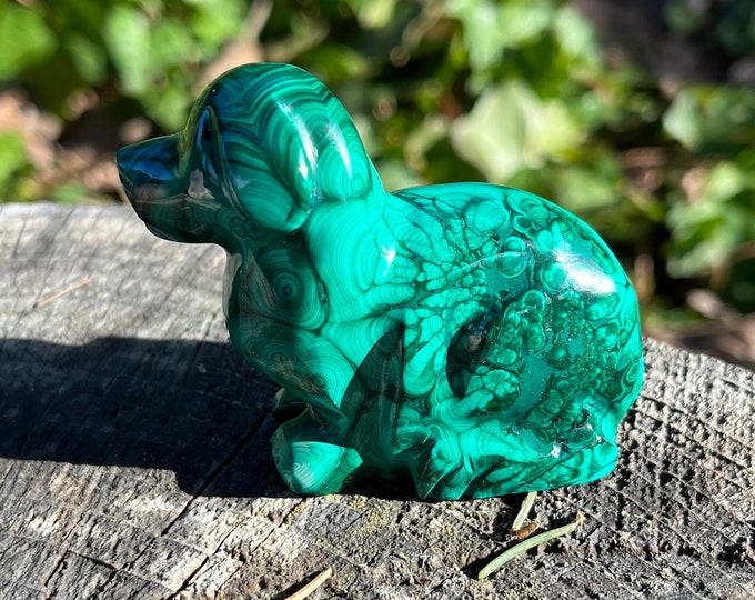 Malachite Dog - Etsy