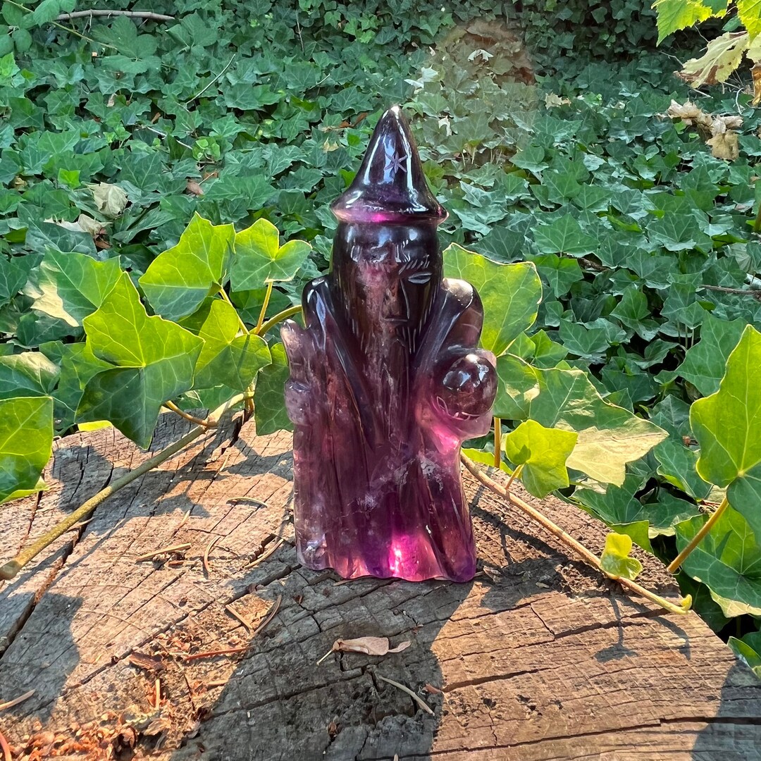 Beautiful Dark Purple Amethyst Wizard From Brazil | Amethyst Wizard ...