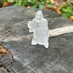 Beautiful Clear Quartz Crystal Wizard Carving From Brazil | Hand Carved ...