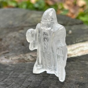 Beautiful Clear Quartz Crystal Wizard Carving From Brazil | Hand Carved ...