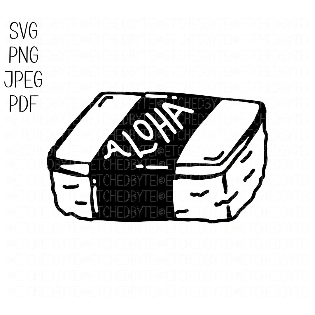 Aloha Musubi Digital File Download SVG PNG JPEG - Etsy
