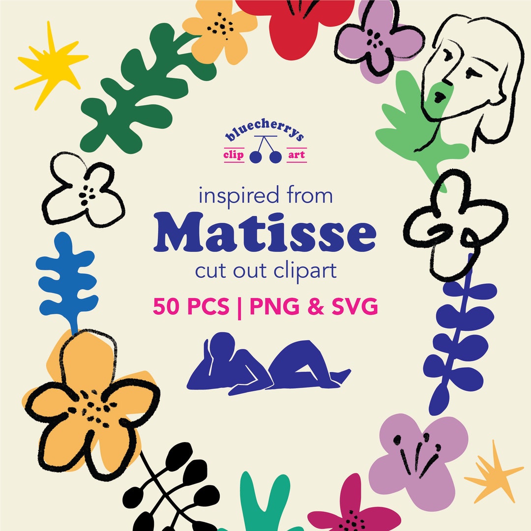 50pcs Matisse Clipart Set | PNG & SVG -DIY Set- Instant Download - Cut ...