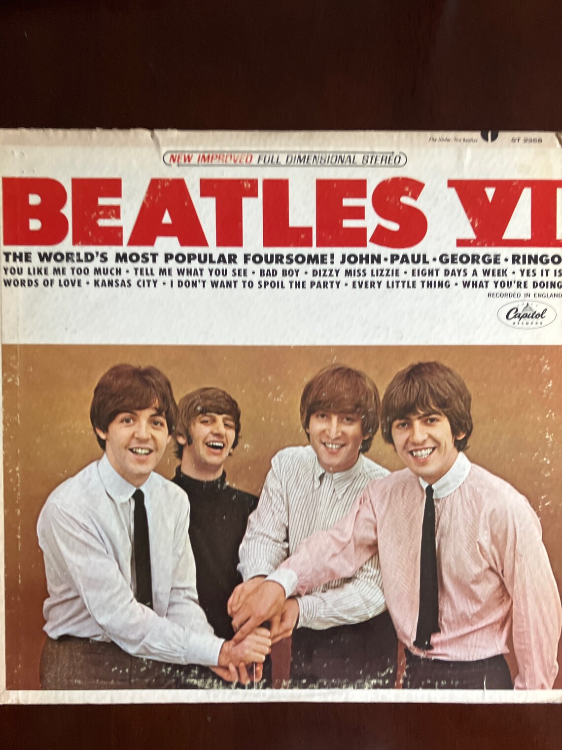 Beatles VI Vinyl Lp NM Capital Records Apple Label ST 2358 - Etsy