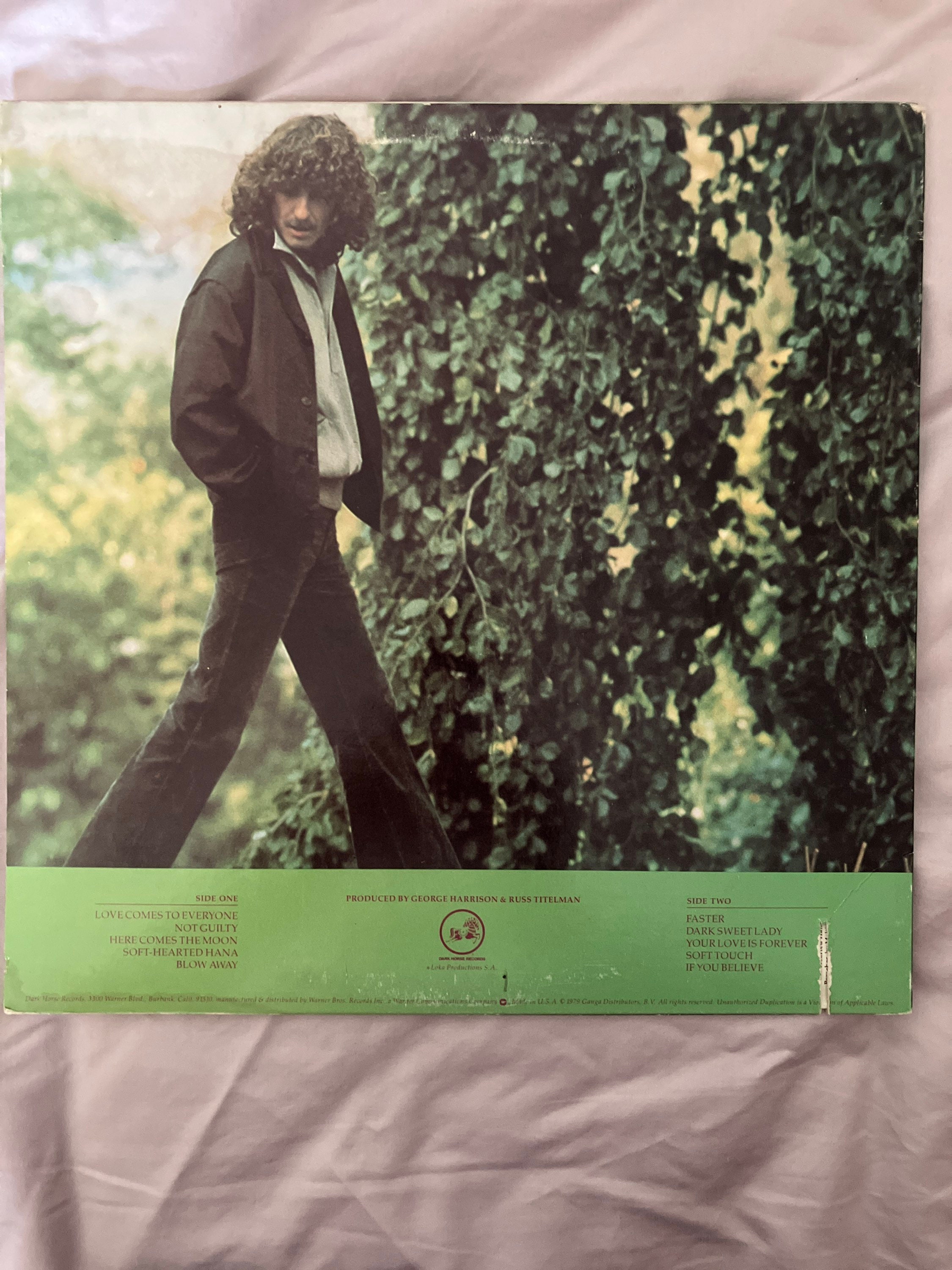 George Harrison Self Titled Original Vinyl LP DHK 3255 1979 NM - Etsy