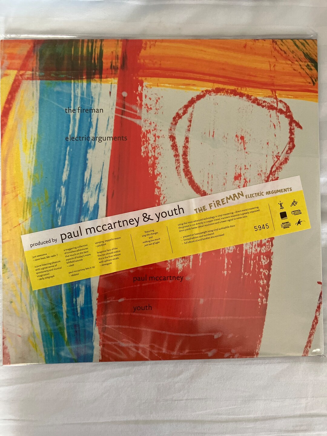 Electric Arguments the FIREMAN Paul Mccartney RARE Limited Ed 200g 2LP ...