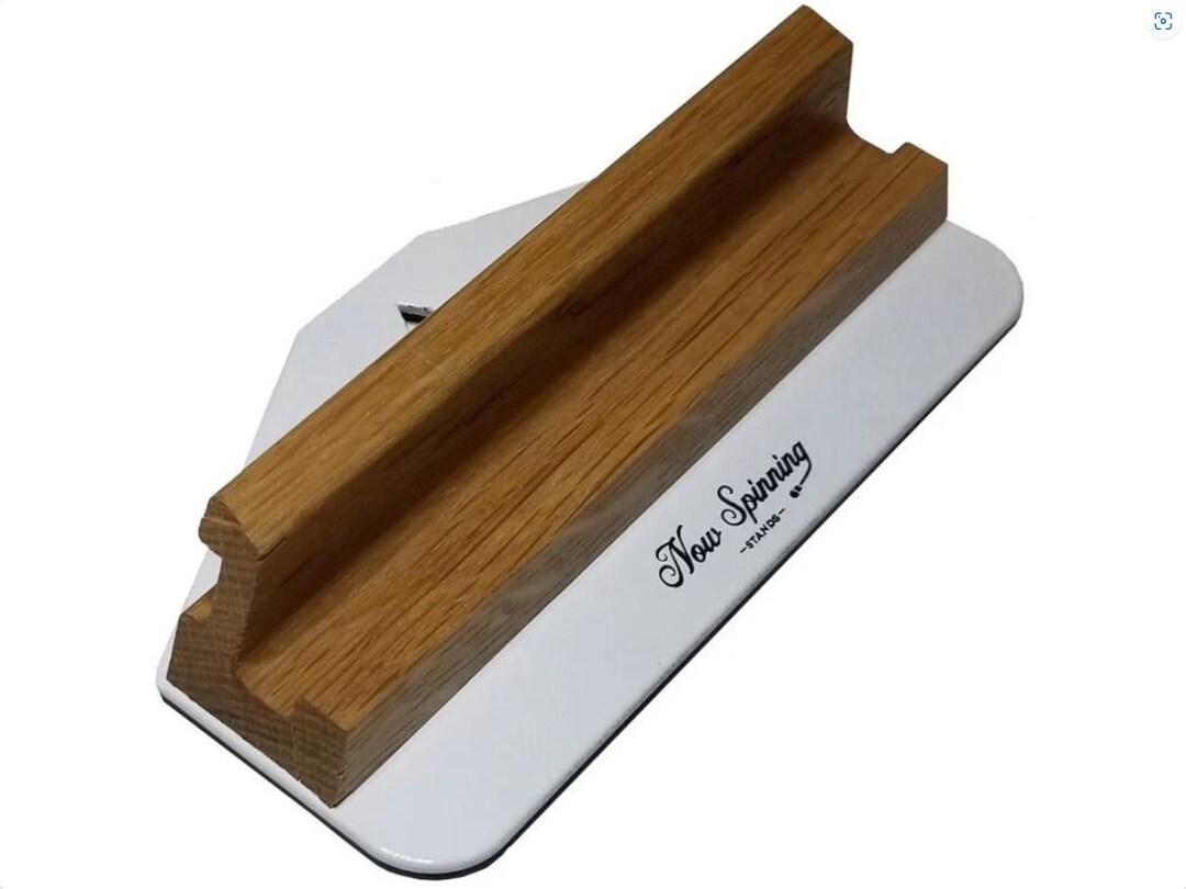 White With Oak Duality Display Stand Now Spinning Record Stand - Etsy