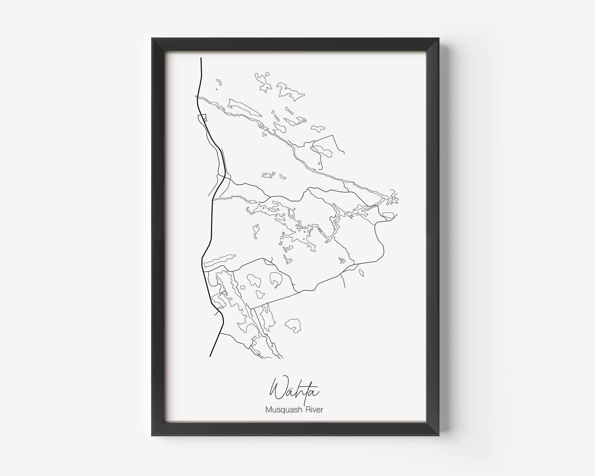 Wahta Territory Map, Wahta Mohawk Territory, Indigenous Map, Muskoka ...