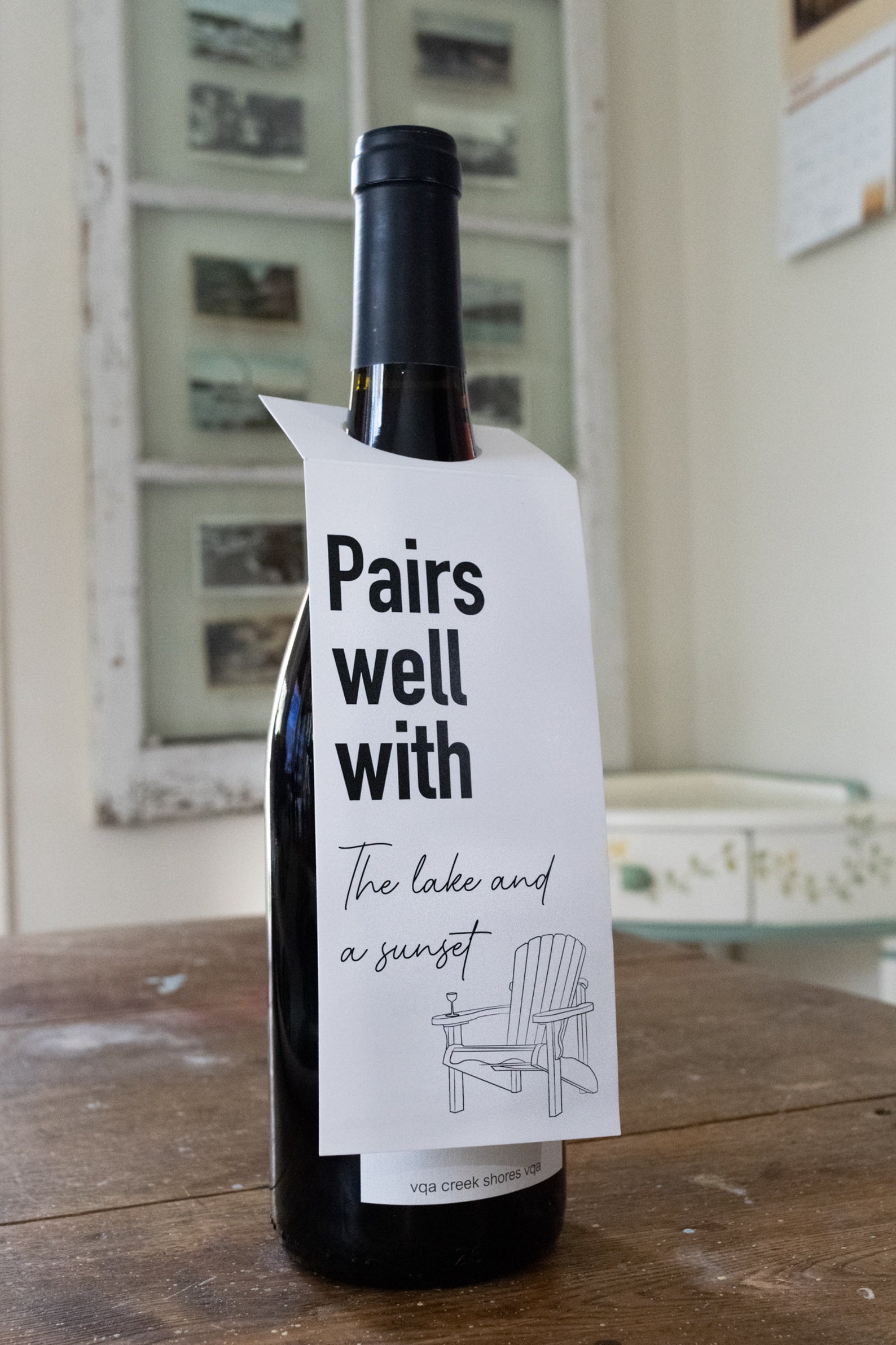 Wine Tags Wine Bottle Tags Wine Hangers Wine Gift Wine - Etsy