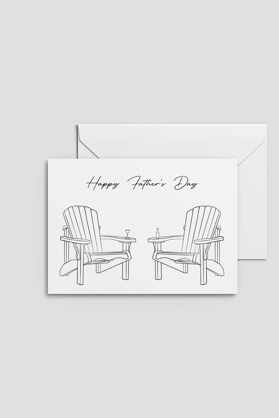 Father's Day Printable Card, Muskoka Chair, Adirondack Chair, Muskoka ...
