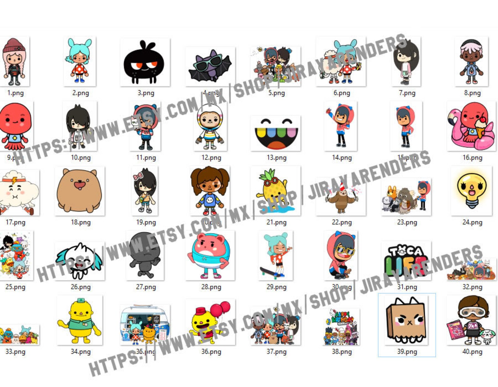 60 Toca Boca Life Clipart IMAGES Png Transparent Background - Etsy UK