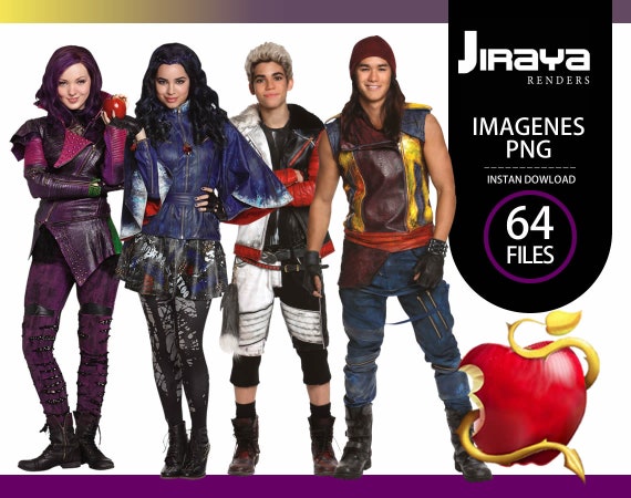 64 cliparts png descendants printable clip art png png | Etsy