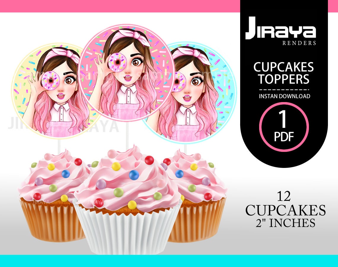 Mis pastelitos cupcake mis pastelitos toppers mis pastelitos | Etsy México