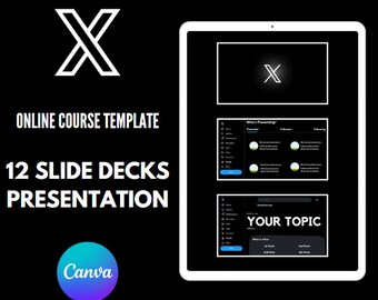 10 CUSTOMIZABLE ONLINE COURSE Template for Course Creator, Webinar ...