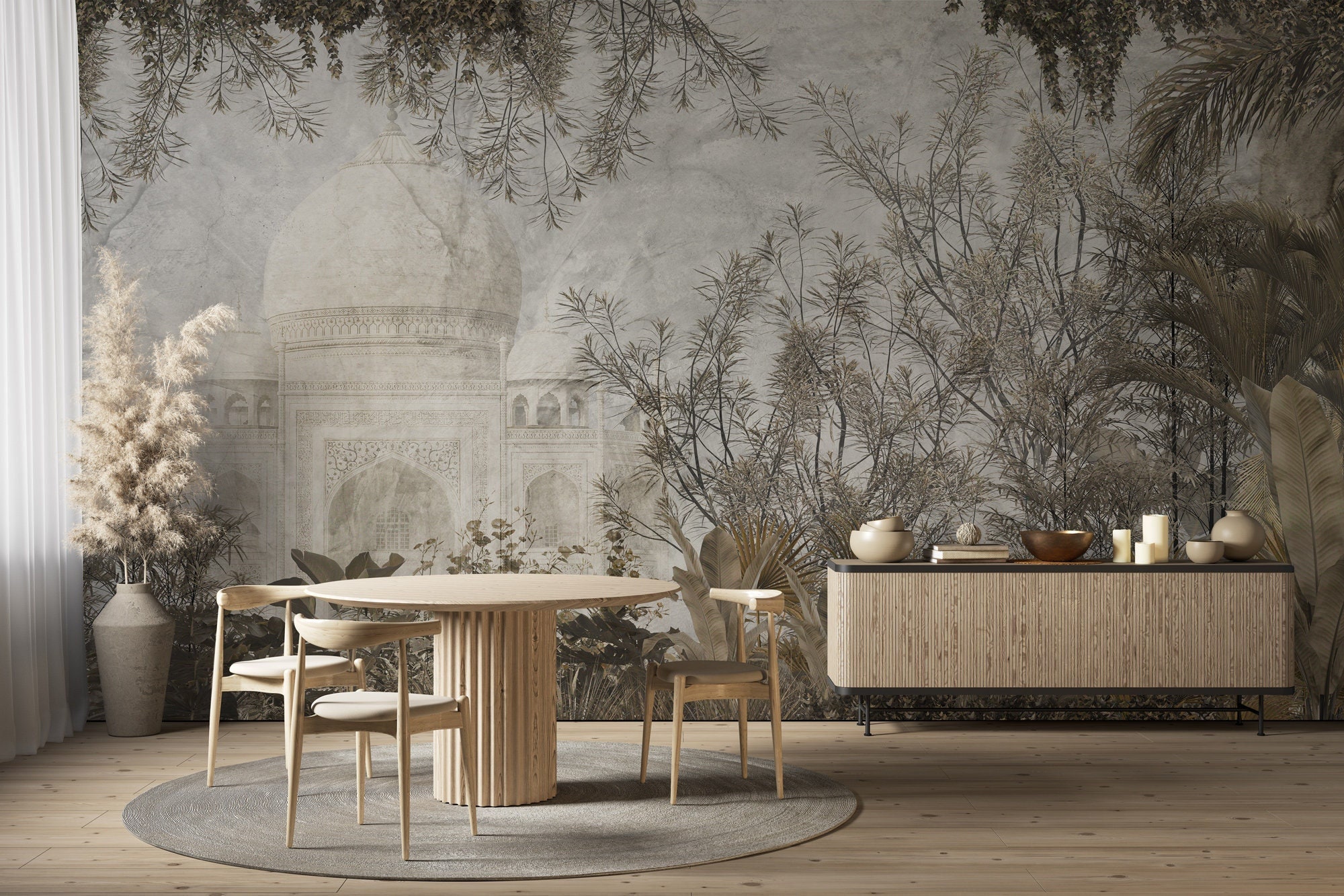 Classic Wall Murals Dining Room Ideas