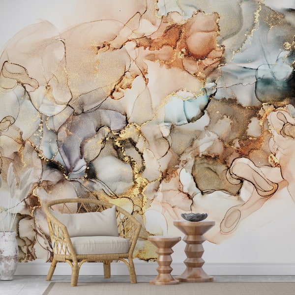 Marble Wall Mural - Etsy