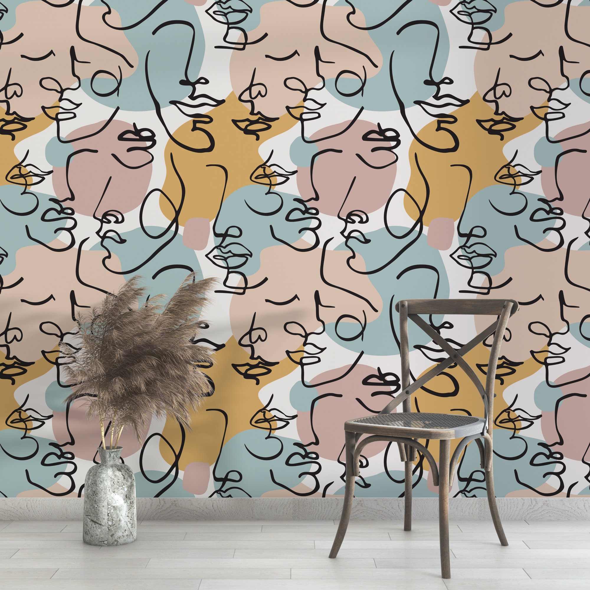Modern Cubism Wallpaper