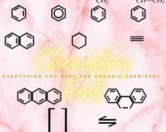 Chemistry Font - Etsy