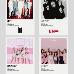 K-POP MINIMALIST POSTERS - Etsy