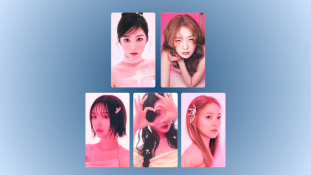 Red Velvet cosmic Photocard set of 5 - Etsy