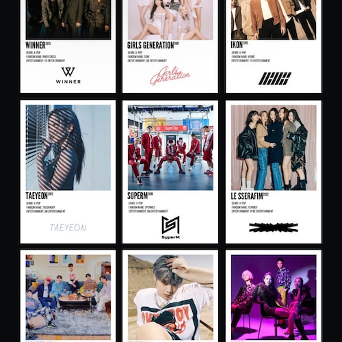 K-POP MINIMALIST POSTERS - Etsy