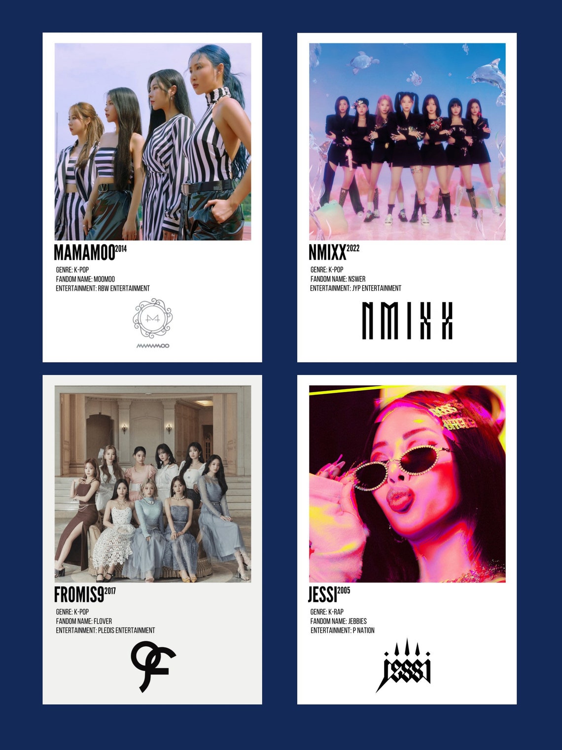 K-POP MINIMALIST POSTERS Set C Posters - Etsy