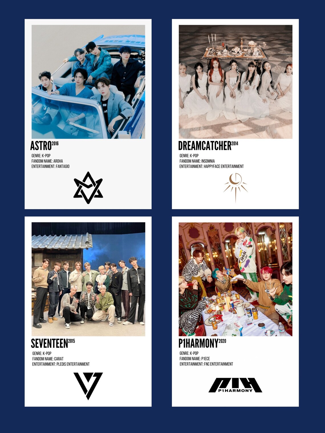 K-POP MINIMALIST POSTERS Set C Posters - Etsy